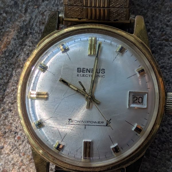 Vintage Benrus Electronic Technipower Men's Watch Quartz Parts/Repair ...