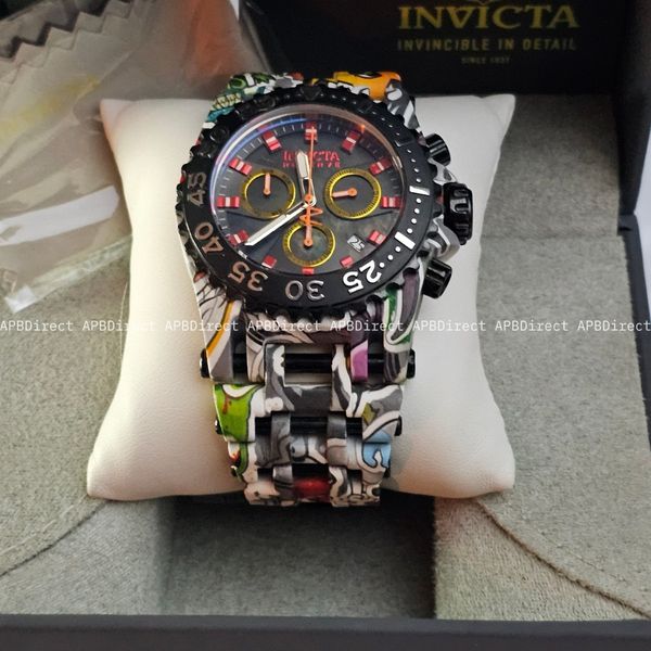 Invicta - CHAOS -HYDROPLATED Graffiti - Swiss Z60 Chronograph Quartz ...