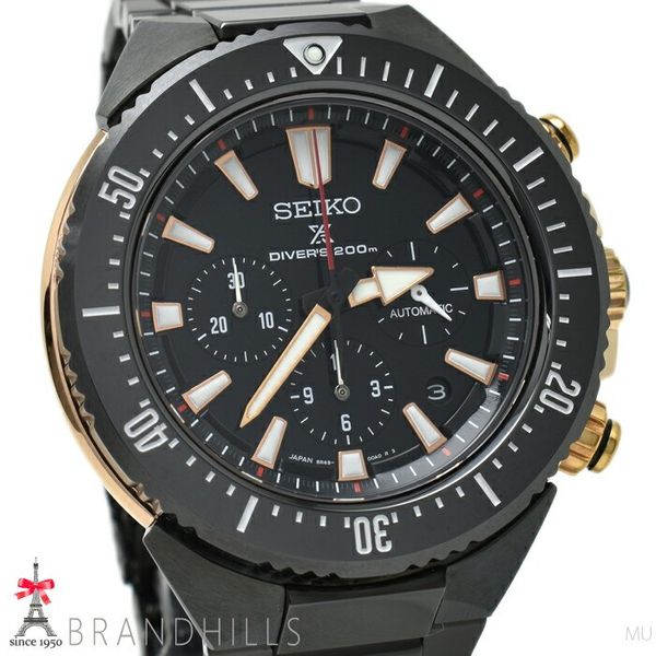 Seiko Prospex Diver Scuba Transocean Automatic Chronograph SS Ceramic ...