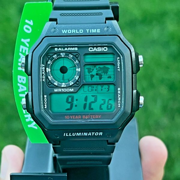 "Radar" | Casio World Time Illuminator | Royale | AE-1200WH | ð ...