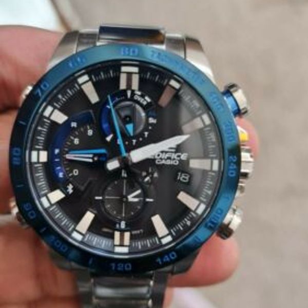 Casio Edifice EQB-800DB-1A Tough Solar Tachymeter Bluetooth Mobile ...