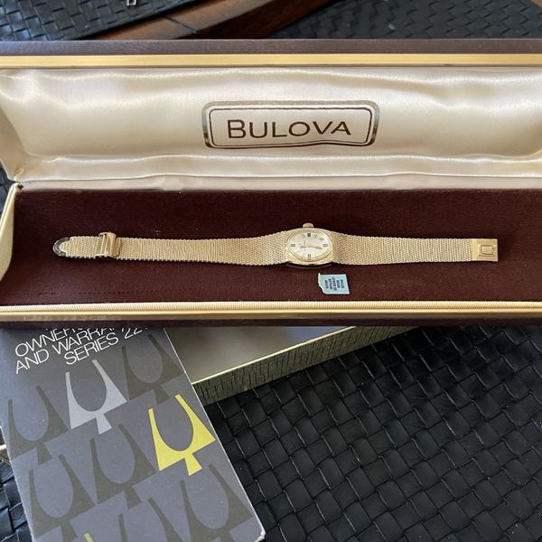 Bulova Accutron 10K Gold Filled Watch Series 221- w/2 Original Boxes ...