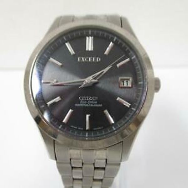 CITIZEN Exceed E510-H31071 Solar Eco Drive Perpetual Calendar Analog ...
