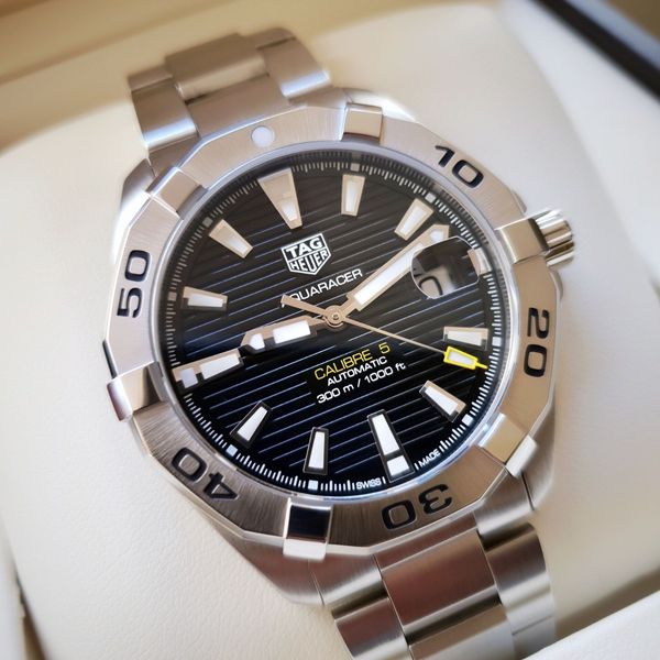 TAG Heuer Aquaracer Men's Black Automatic Watch - WAY2010.BA0927 ...
