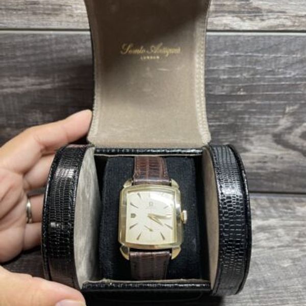 1950's OMEGA VINTAGE 3950 18K SOLID GOLD AUTOMATIC MEN'S WATCH ...