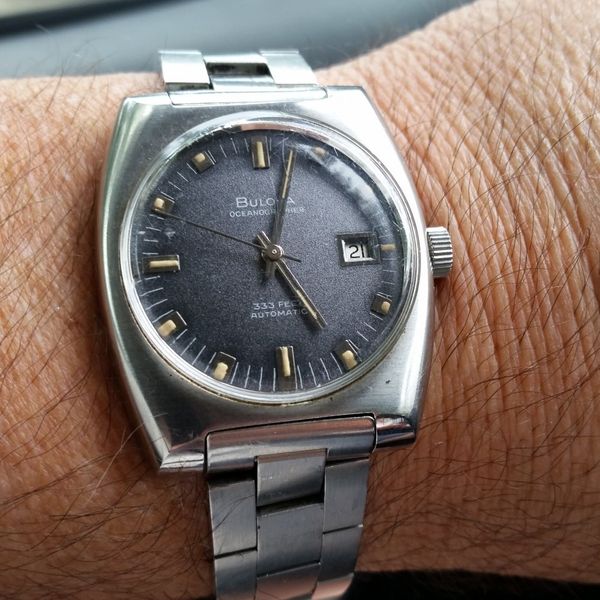SOLD 1969 Bulova 333 Oceanographer w/Bulova SS Bracelet | WatchCharts ...