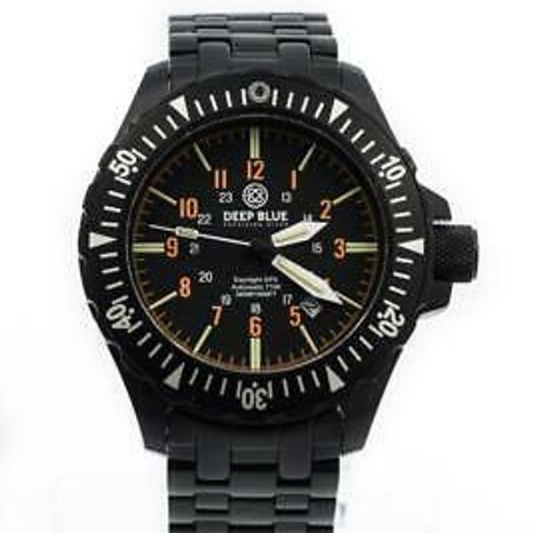 Rare Deep Blue PVD Daynight OPS Diver 300M Automatic Wristwatch ...