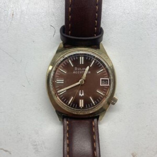 1970s Bulova Accutron N6 Tuning Fork Movement 36mm RUNNING ...
