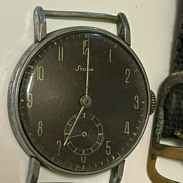 STOWA WW2 GERMAN MILITARY PILOT WATCH early 40s, Unitas 146 movement ...