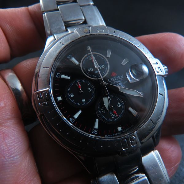 Japan Citizen Pro Master Chronograph Quartz Men Watch | WatchCharts ...