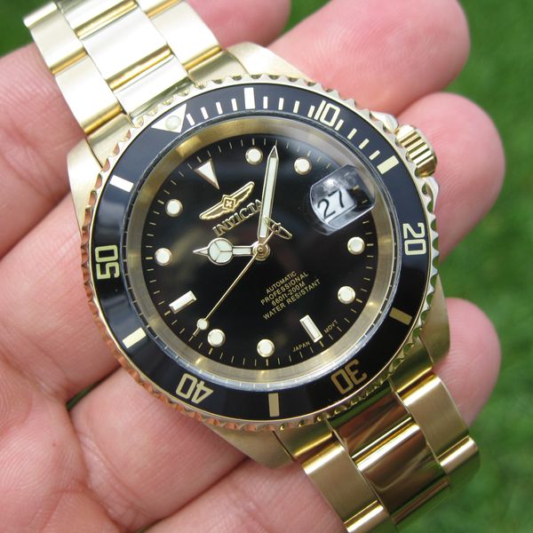FS: Invicta 8929OB Full Gold Tone Pro-Diver Watch Automatic Seiko NH35 ...