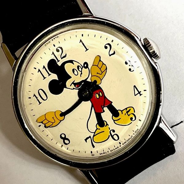 VINTAGE TIMEX MICKEY MOUSE WATCH. Walt Disney Productions. 32mm.1970 ...