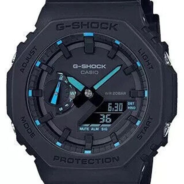 Casio G-Shock Carbon Core Guard Structure Black Resin Band Watch GA2100 ...