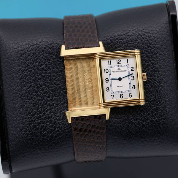 Jaeger LeCoultre. Reverso Classic. Solid Gold. Blue Hands ...