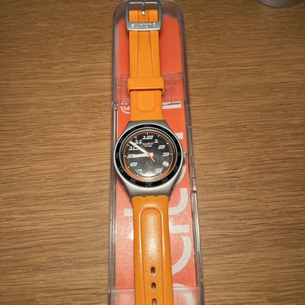 Authentic Orange Swatch Watch - Original Box Included | WatchCharts ...