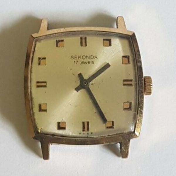 Beautiful Vintage Sekonda 17 Jewels Men's Mechanical Watch Face Made in ...