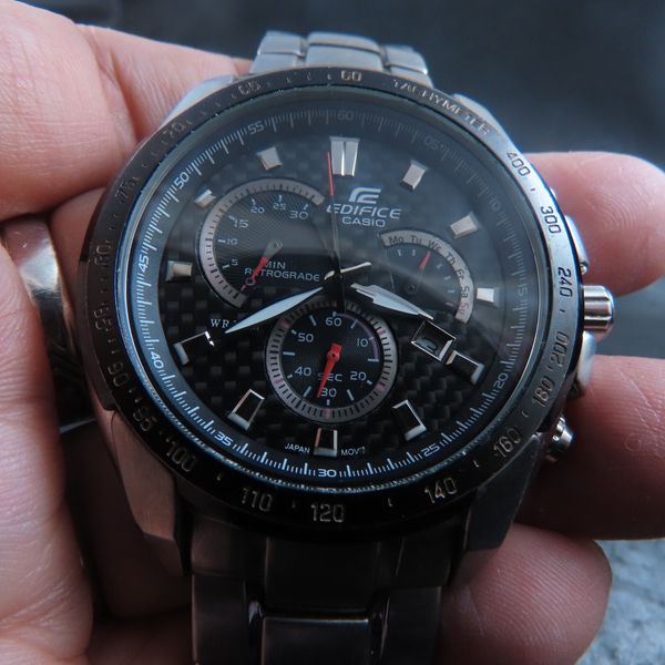 EF-521 Casio Edifice Chronograph Daydate Quartz Men Watch | WatchCharts ...
