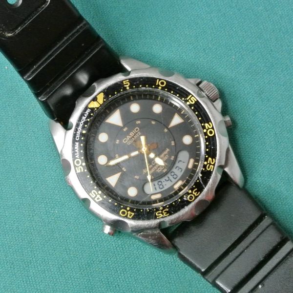 Casio AD-520 Original Smiley Watch â Fully Working â Circa 1990 - Ana ...