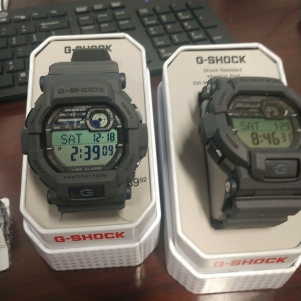 Casio GD350-8 G-shock 43mm Black Stainless Steel Case Black Rubber Band ...