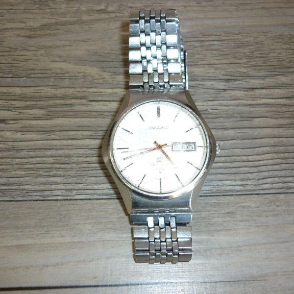 VINTAGE SEIKO QUARTZ WATCH 3003 DAY DATE MENS FOR PARTS REPAIR ...