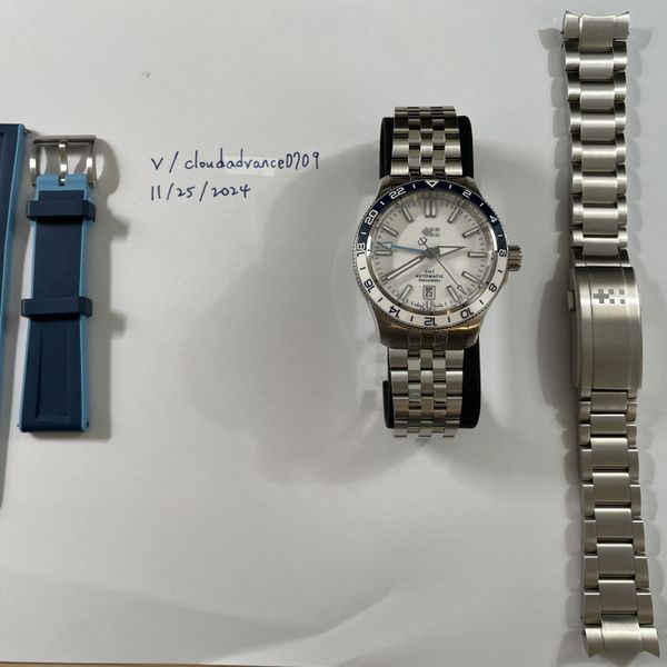 [WTS] Christopher Ward C60 Trident GMT 300 White Dial 40mm Consort ...
