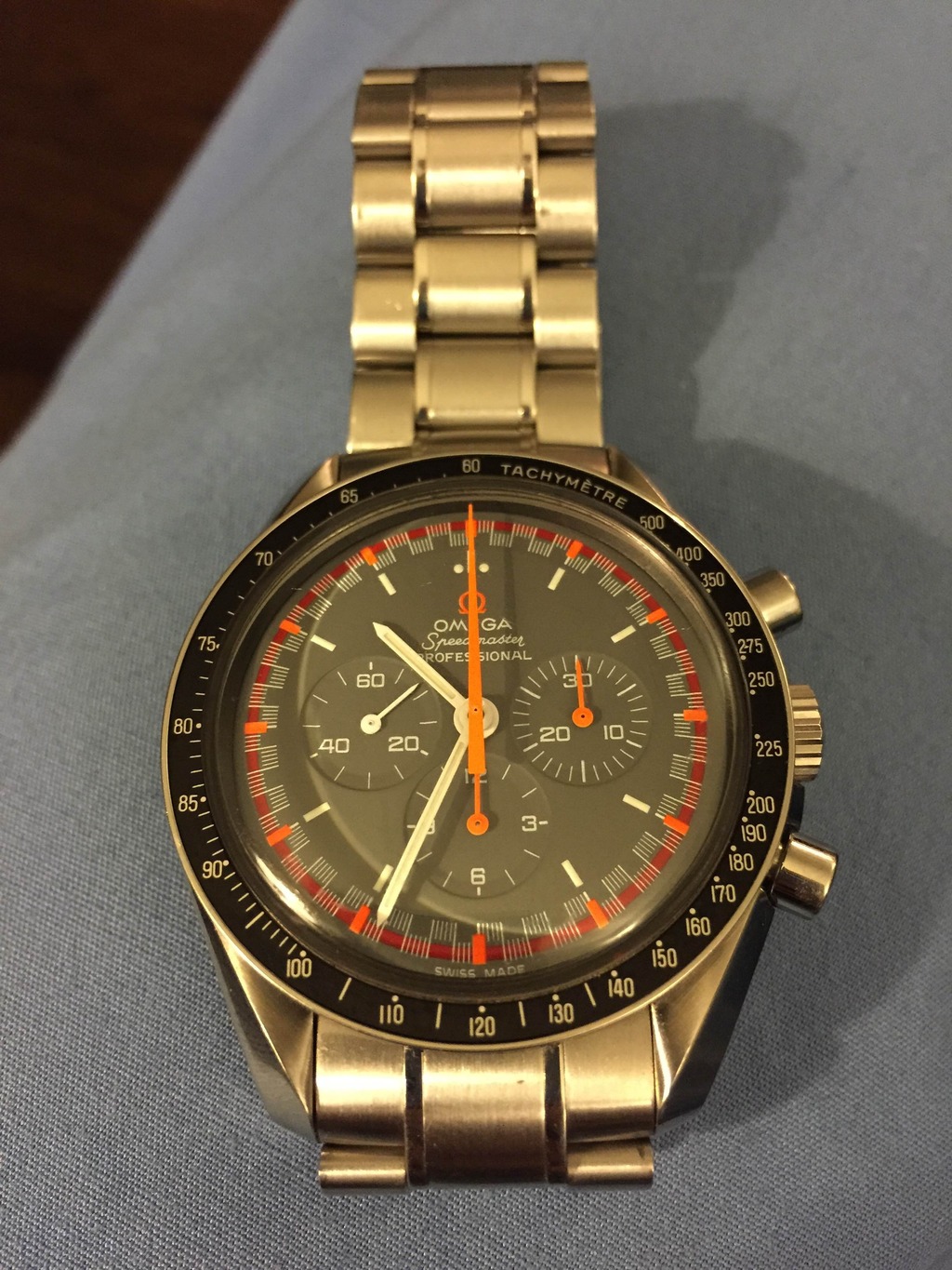 FS: Omega Speedmaster 3570.40 orange/grey racing dial | WatchCharts ...