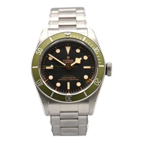 TUDOR 79230 SPECIAL EDITION BLACK BAY MILITARY GREEN DIVER WRISTWATCH ...