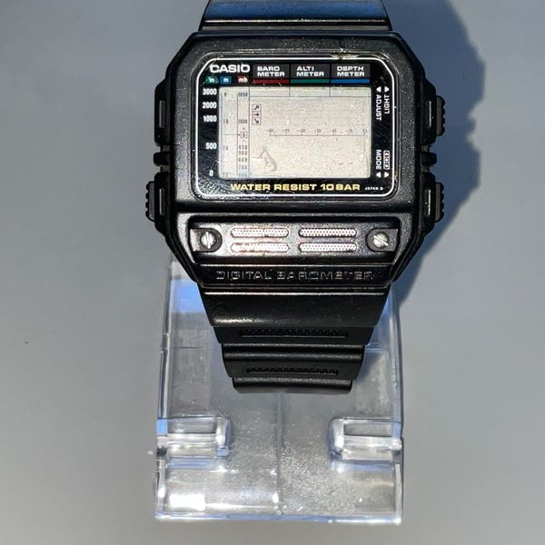 VINTAGE CASIO BM-100WJ DIGITAL BAROMETER WATCH | WatchCharts Marketplace