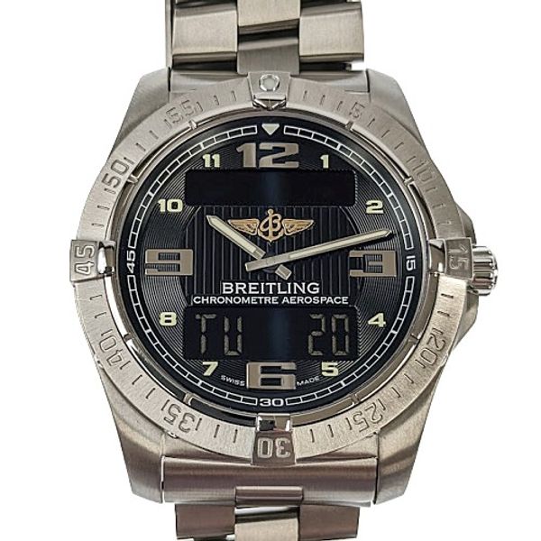 BREITLING Breitling aerospace E792B62PRT titanium black quartz battery ...