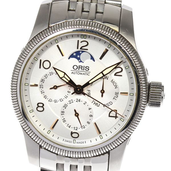 Good product ★ With warranty [ORIS] Oris Big Crown Triple Calendar Moon ...
