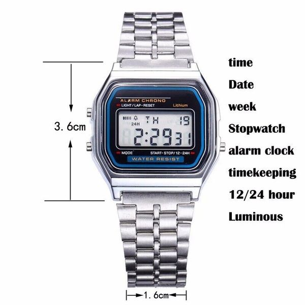 *PREORDER* Casio A158W watch Vintage Retro Silver Stainless Steel Digital | WatchCharts Marketplace