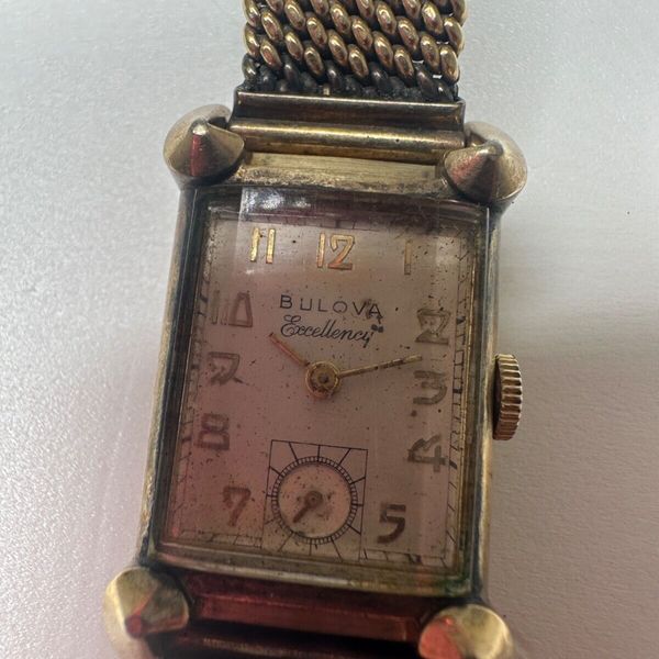 Vintage Bulova Excellency 10k Gold Filled 21 Jewels Men’s Watch ...