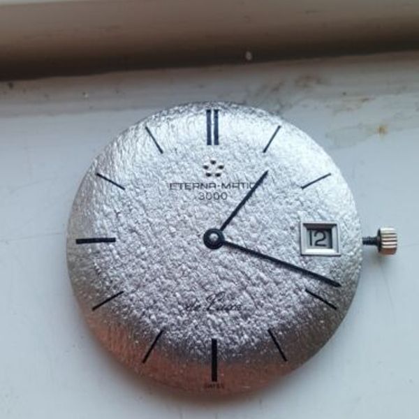 ETERNA-MATIC 3000 Watch Movement De Luxe Cal.1500K Automatic Slim ...