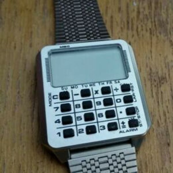 MBO Herrenuhr ,LED , Taschenrechner ,Vintage ,Full Set ,neu ,alles ...