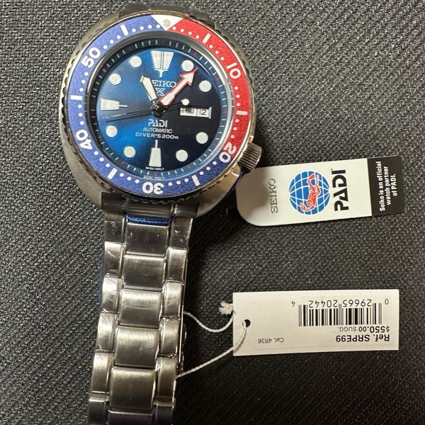 Seiko Prospex PADI Automatic Stainless Steel Men's Diver's Watch SRPE99 ...