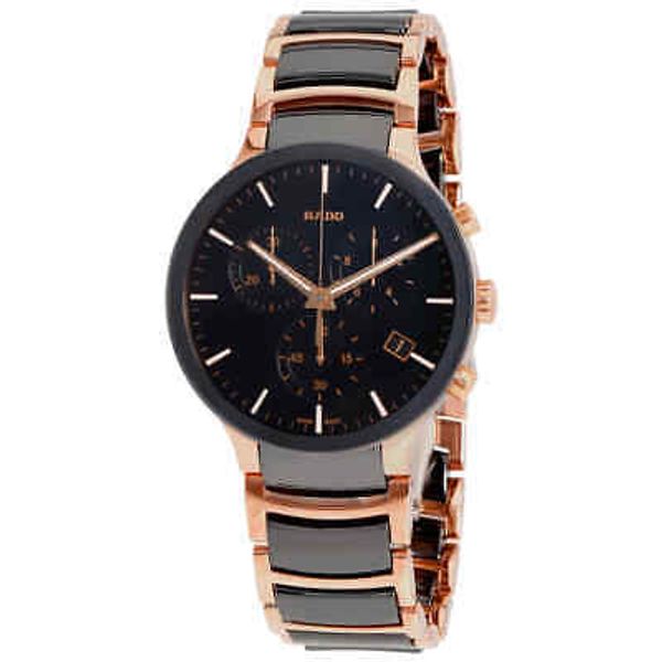 Rado Centrix Chronograph Black Dial Men's Watch R30187172 | WatchCharts ...