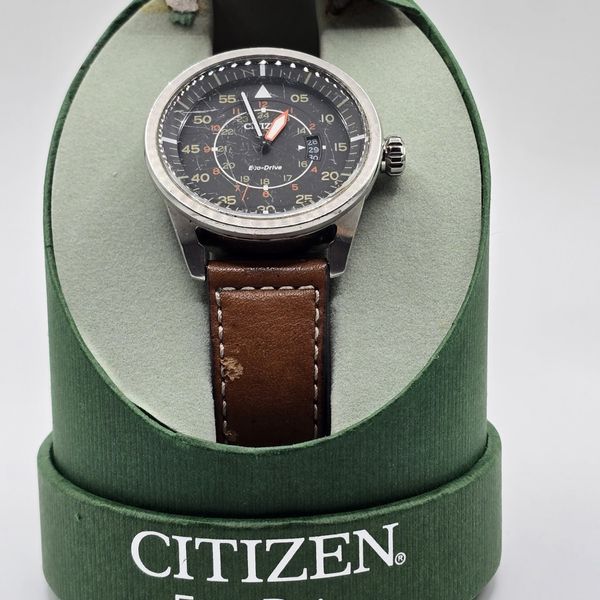 Vintage Citizen Eco-Drive Mens Watch In Green Case - Untested ...