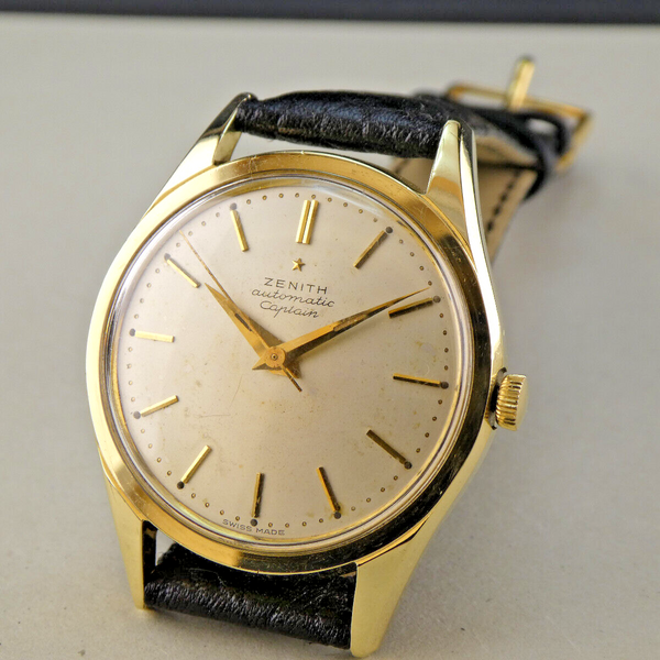 Zenith Captain Automatic Bumper Vintage Ref. Goldcap Swiss Made ...