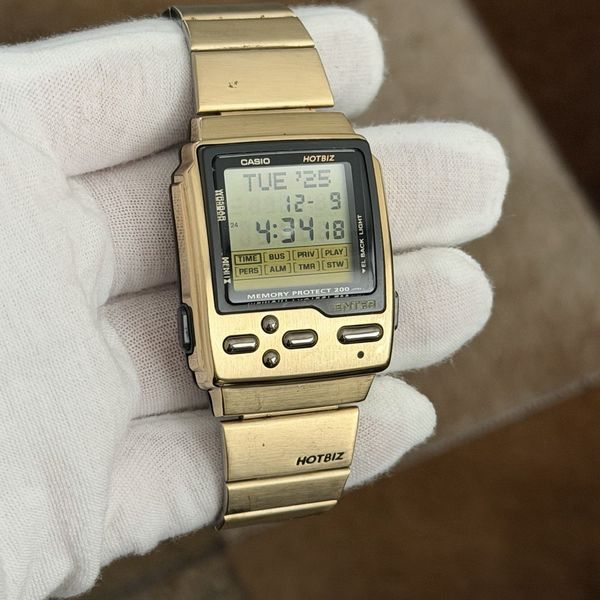 Rare Vintage Casio Hotbiz Memory Protect DB-2000 Menâ s Digital Watch ...
