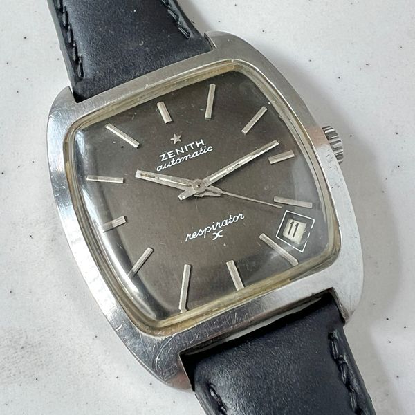 Amazing 1970S Zenith Respirator X Automatic Watch Stainless Steel Cal ...