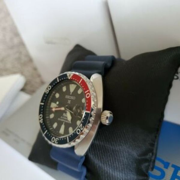 Seiko Prospex Men's Black Watch - SRPC41K1 Mini Turtle PADI diver ...