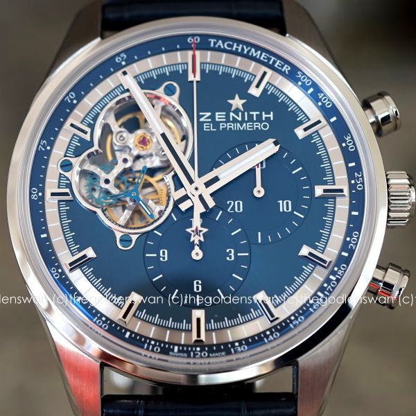FSOT: Zenith ElPrimero Chronograph Blue Dial Open Heart | WatchCharts ...
