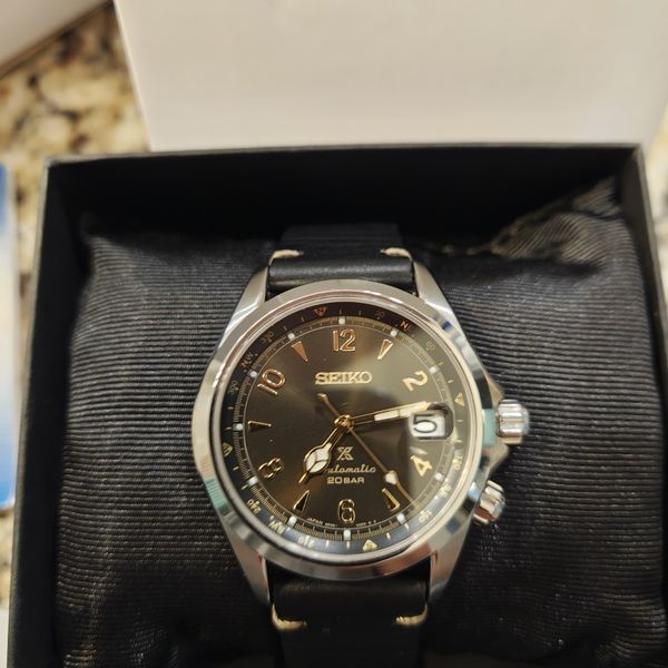 RARE: Seiko SPB209 Prospex Alpinist Brown Dial 39.5 mm Steel Leather ...