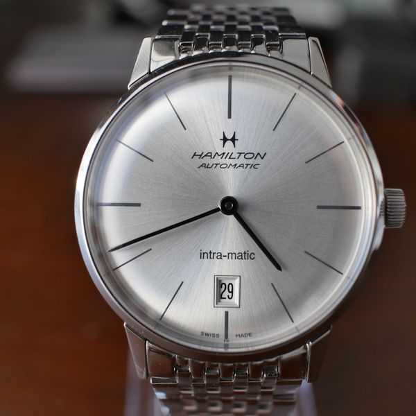 SOLD: Hamilton Intramatic H38455151 38mm on bracelet, Full Set ...