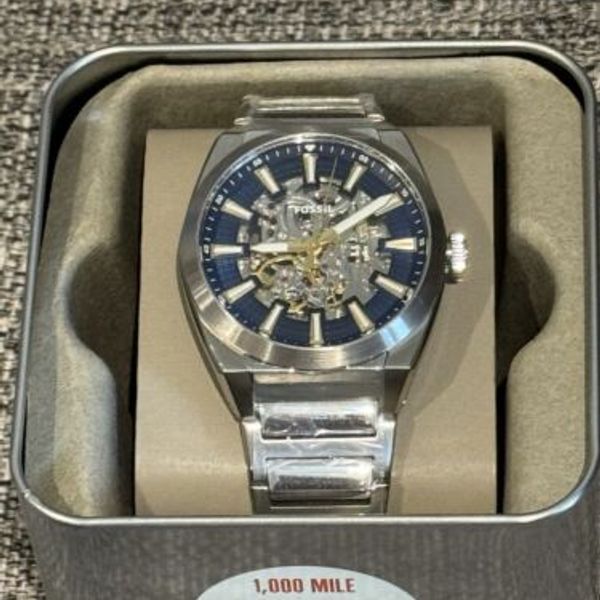 Genuine Fossil Everett Automatic Stainless Steel Watch ME3220 ...