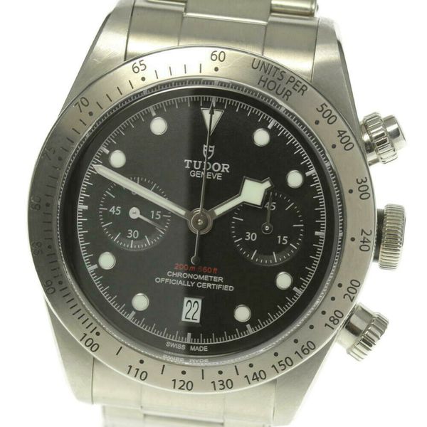 TUDOR Heritage Black Bay Chronograph 79350 Automatic Men's Watch_500519 ...