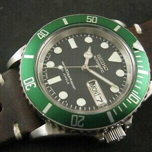 SEIKO SKX031 7S26-0040 ' Kermit / Hulk ' Submariner Modified Nice ...