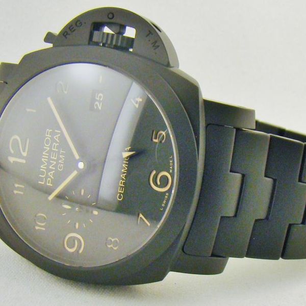 FS: BNIB Panerai 438 Luminor Tuttonero Ceramic GMT 44mm 3 Days Pam 438 ...