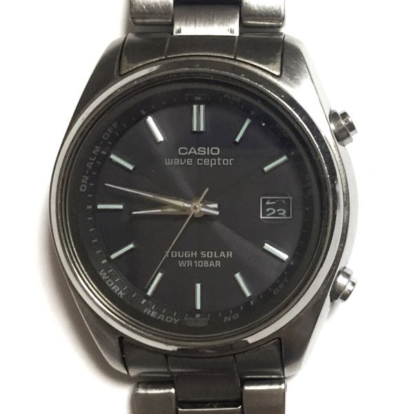 [New] [Used] CASIO wave ceptor watch radio black | WatchCharts Marketplace