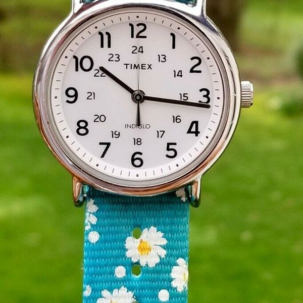 Timex Women's Indiglo Weekender Watch New Battery Keeps Perfect Time ...